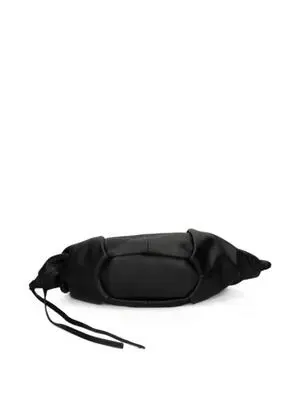 VIC MATIE Grained Leather Draped Tote Bag