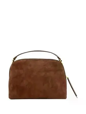 GIANNI CHIARINI Medium Alifa Ostrich-effect Suede Tote Bag