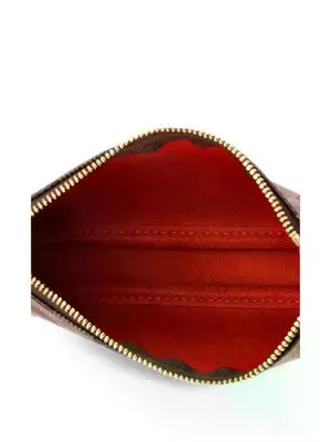 LOUIS VUITTON Pochette Accessoires Damier Mini Clutch Bag - Brown