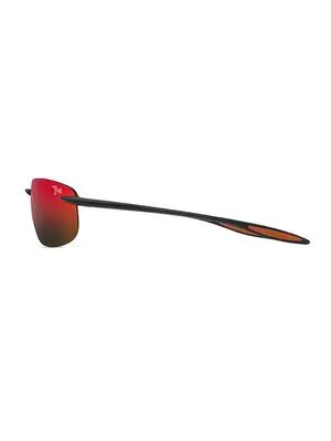 Maui Jim Ho'okipa Ultra Rectangle-frame Sunglasses - Black