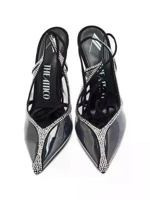 Attico Venus Crystal-embellished Heeled Pumps