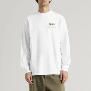 UNLIKELY DRY GOODS Long Sleeve Team T-shirt - White