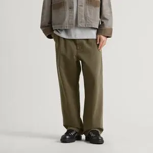 UNLIKELY DRY GOODS Guide 2p Twill Pleated Trousers