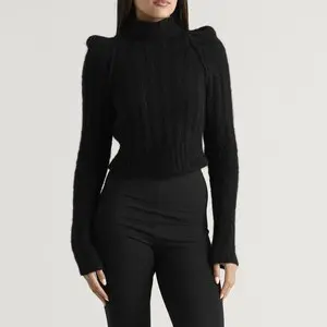 Rick Owens Cropped Con Top - Black