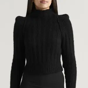 Rick Owens Cropped Con Top - Black