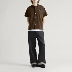 Polo Ralph Lauren Chain Stitched Open Collar Shirt - Cooper Brown
