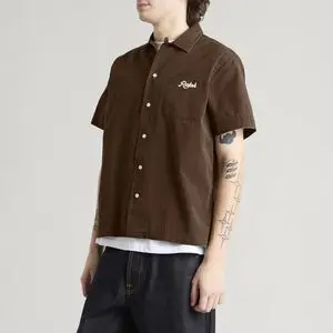 Polo Ralph Lauren Chain Stitched Open Collar Shirt - Cooper Brown