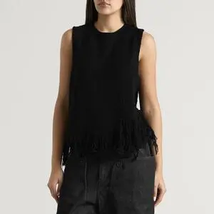 Y3 Knit Fringe Vest