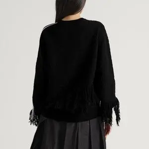 Y3 Knit Fringe Sweatshirt