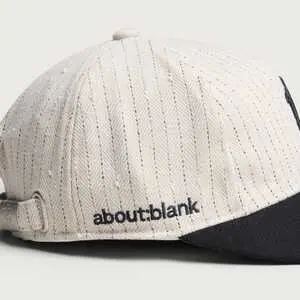 ABOUT:BLANK Monogram Pinstripe Cap