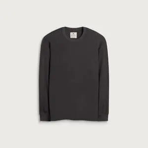 SNOW PEAK Heavyweight Waffle Pullover - Charcoal