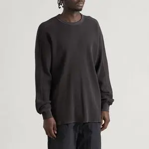 SNOW PEAK Heavyweight Waffle Pullover - Charcoal