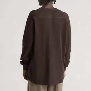 SNOW PEAK Heavyweight Waffle Pullover - Dark Brown