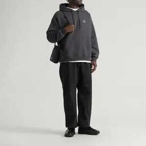 SNOW PEAK New Standard Square Logo Hoodie - Charcoal