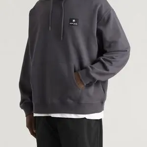 SNOW PEAK New Standard Square Logo Hoodie - Charcoal
