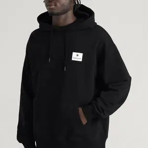 SNOW PEAK New Standard Square Logo Hoodie - Black
