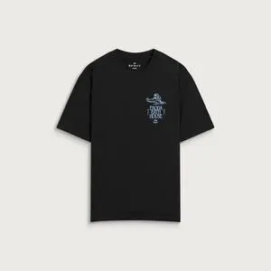 Edwin Ekoda Bath House Ts - Black Garment Washed