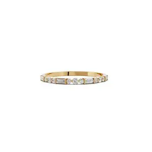 AYA FINE JEWELRY Leona Diamond Half Eternity Ring 14k Gold