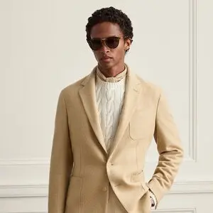 Ralph Lauren Hadley Hand-tailored Basket-weave Jacket