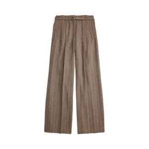 Ralph Lauren Wool-cotton Herringbone Pant
