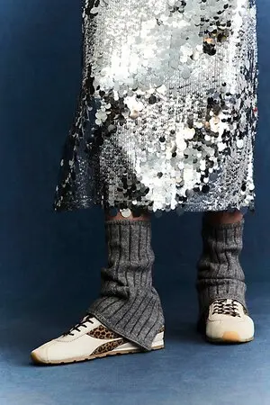 Free People Split Legwarmers - Grey