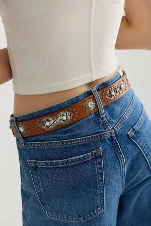 Free People Rainbow Mountain Stud Belt