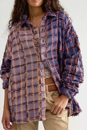 THE TALES Check Flannel Bonded Shirt