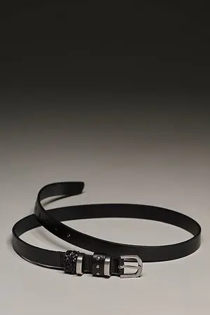 Free People We The Free Braided Slim Belt - Black