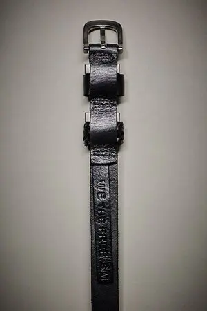 Free People We The Free Braided Slim Belt - Black