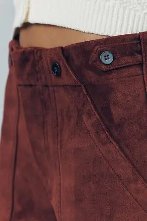 PILCRO Henri Faux Suede Camper Shorts