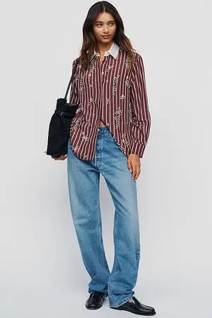 Stine Goya Beaded Buttondown Shirt