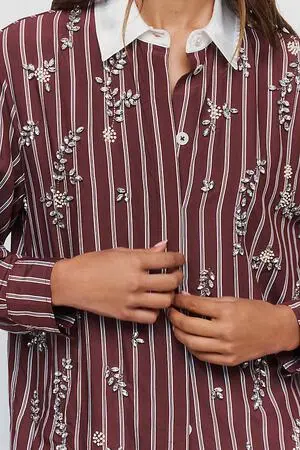 Stine Goya Beaded Buttondown Shirt