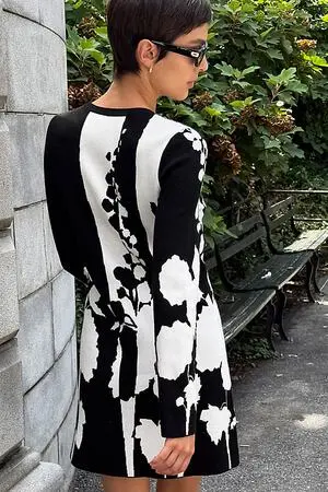 Anthropologie Sweater Shift Dress - Black