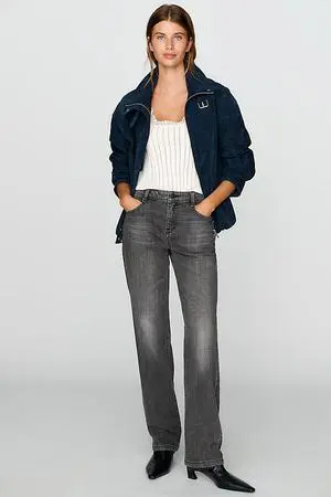 PILCRO Wren Mid Rise Straight Leg Jeans