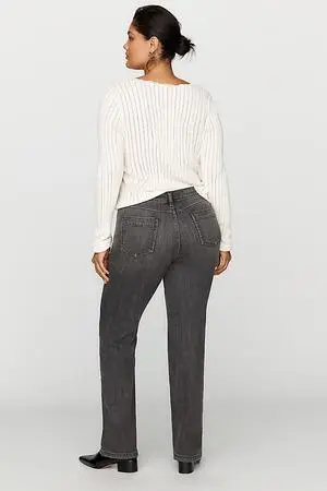 PILCRO Wren Mid Rise Straight Leg Jeans