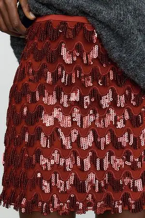 Saylor Bodil Sequ Mi Skirt