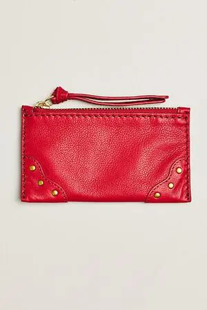 Anthropologie Ara Leather Card Case - Red