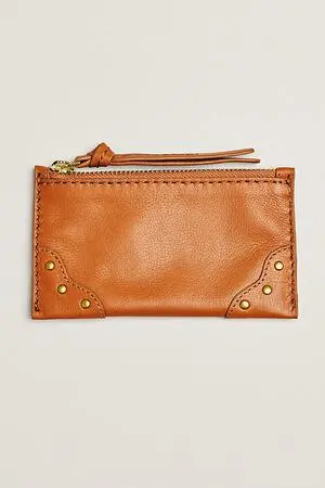 Anthropologie Ara Leather Card Case - Tan