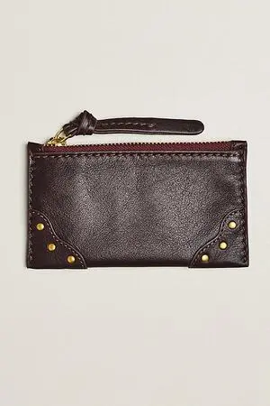 Anthropologie Ara Leather Card Case - Wine