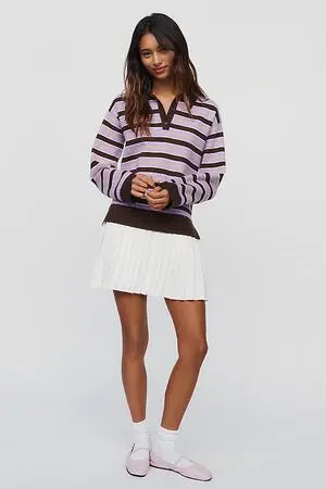 English Factory Polo Pleated Mi Dress