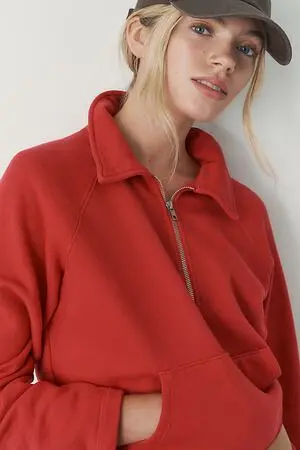 Sundry 100% Cotton Half Zip Sweatshirt