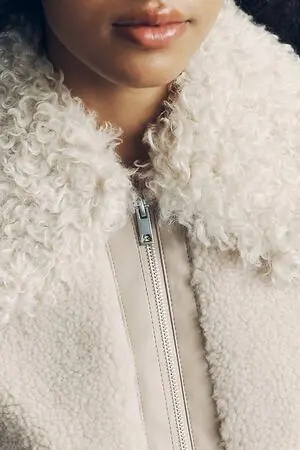 Maeve Mixed Faux Fur Jacket