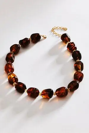 MACRAE & CO. Amber Necklace - Brown