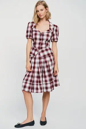 Baum Und Pferdgarten Macaia 100% Cotton Top - Red Check