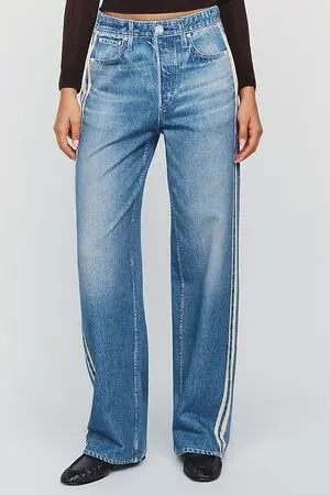 Rag & Bone Miramar Terry High Rise Wide Leg Jeans - Sutton