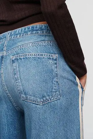 Rag & Bone Miramar Terry High Rise Wide Leg Jeans - Sutton