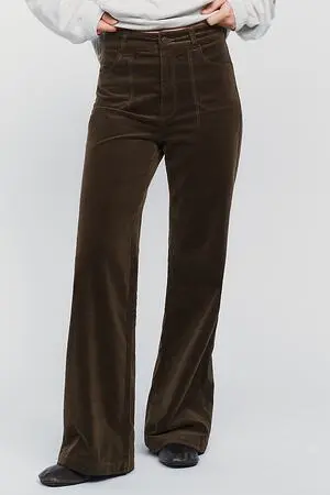Paige Anessa " High Rise Wide Leg Utility Jeans