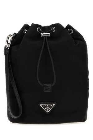 Prada Re-nylon Speedrock Clutch - Black