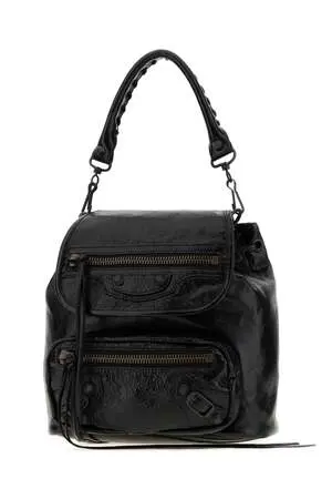 Balenciaga Leather Mini Le City Backpack