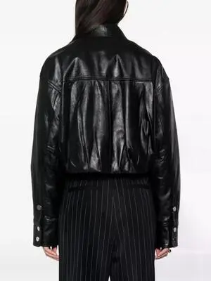 Sportmax Leather Cropped Jacket